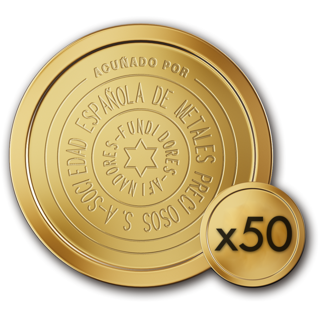 Token tGOLD (tXAU) | PACK de 50 gramos de Oro - Marca SEMPSA JP - Oro ...