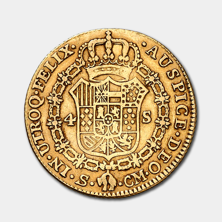 Moneda de 4 Escudos Carlos III. 13,54 gr. de Oro 900/ooo - Oro ...